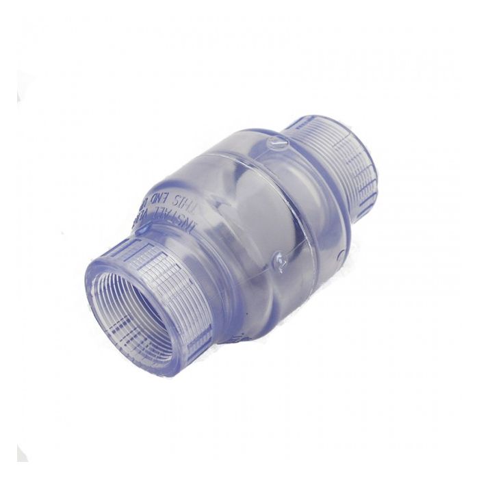 2" PVC Clear Swing Check Valve FIPT x FIPT SCV-020CF